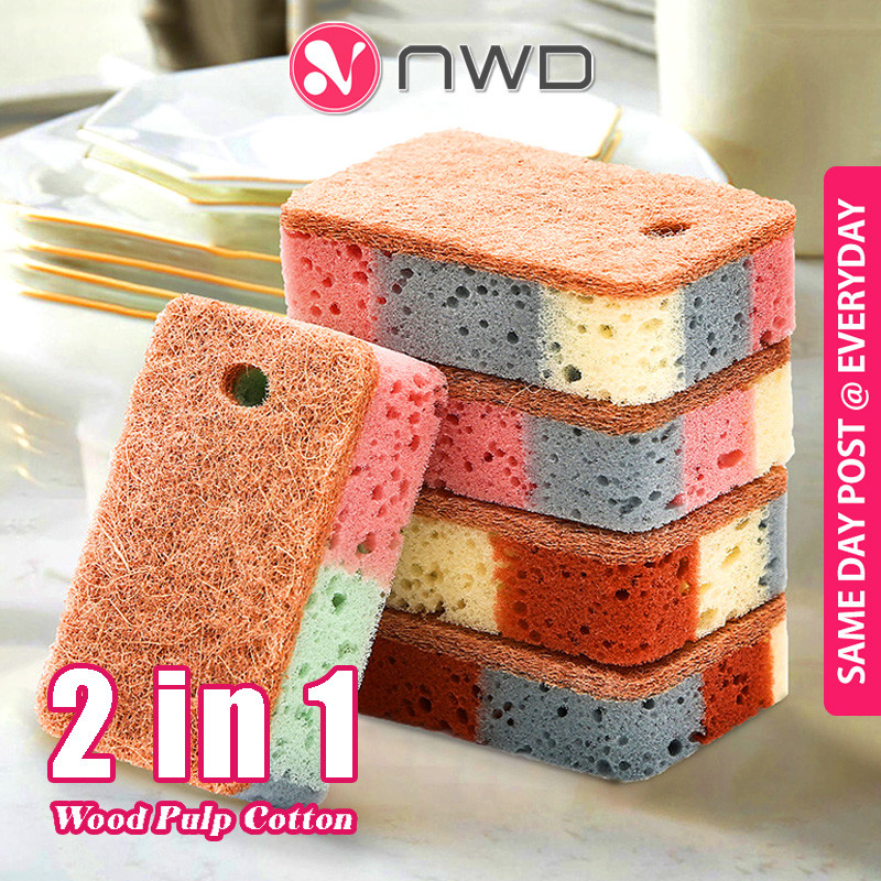 𝗪𝗜𝗗𝗘 𝗔𝗣𝗣𝗟𝗜𝗖𝗔𝗧𝗜𝗢𝗡 》Double Sided Dishwashing Sponge Stain Removal ...