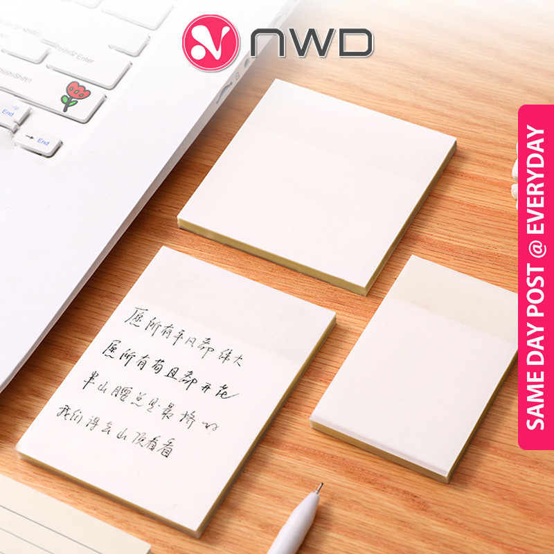 𝟱𝟬 𝗦𝗛𝗘𝗘𝗧𝗦 / 𝗣𝗔𝗖𝗞 》Reusable Transparent Sticky Note Clear Memo Pad ...