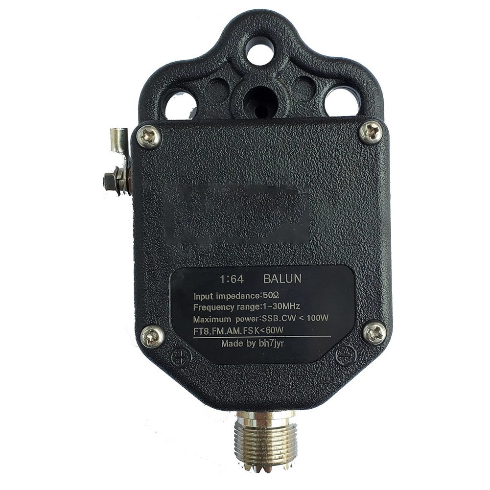 [NEW] 1:64 Balun End Fed Half Wave Antenna Balun 1-30MHz 100W PEP EFHW ...