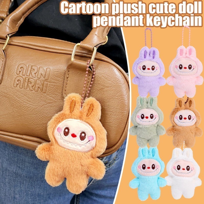 Kawaii,Cartoon Labubu Plush Keychain - Bags, Car Decoration Pendant ...