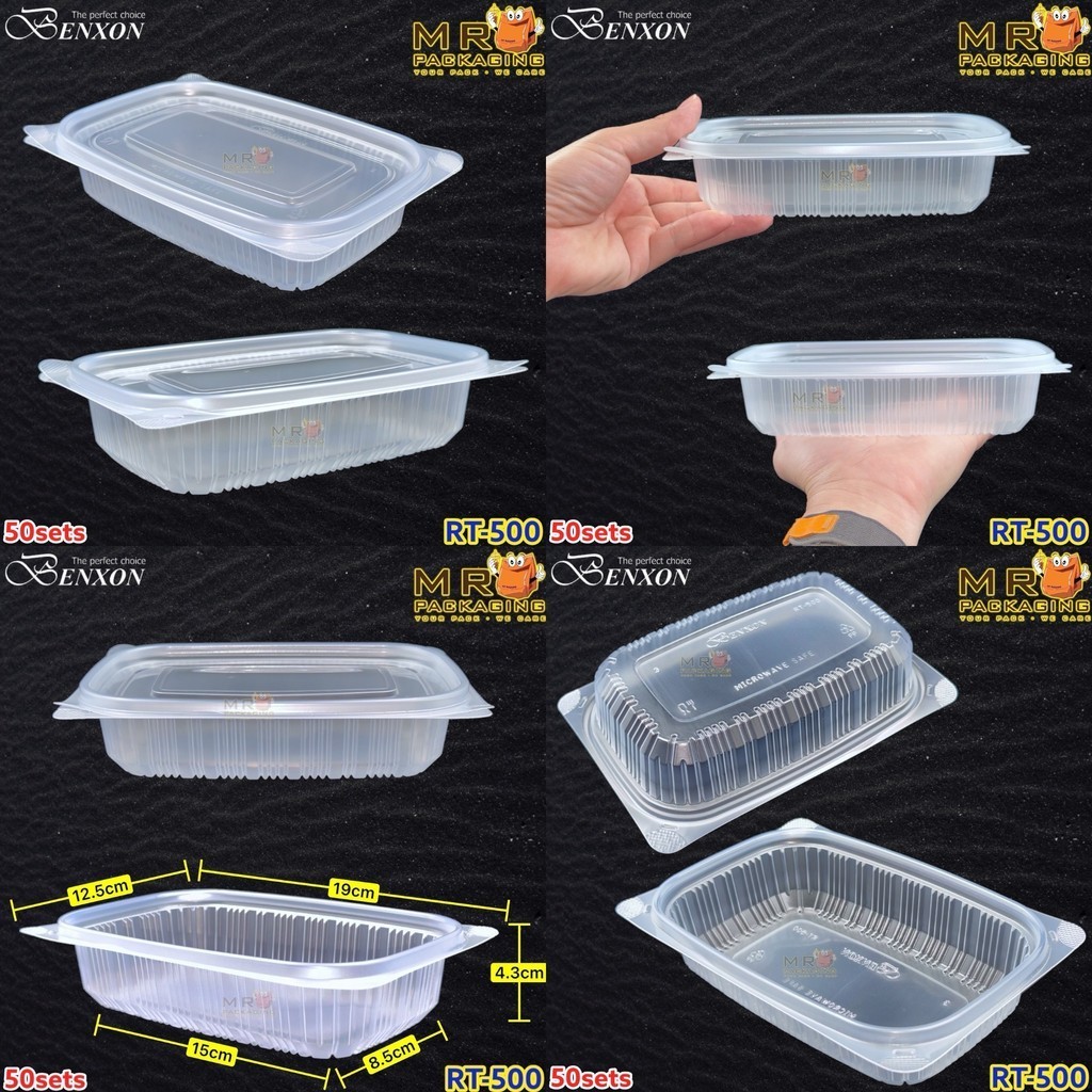 Benxon RT-750 RT-1000 Rectangular Container & Lid ( 50sets± ...
