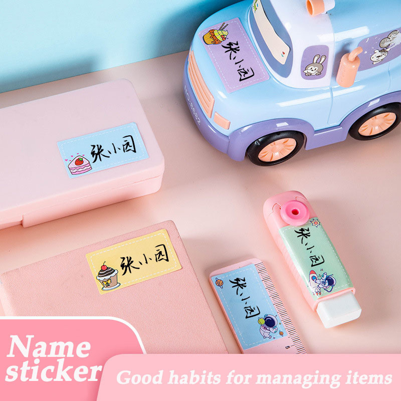 100/280Pcs cartoon name sticker, handwritten water cup sticker, non ...
