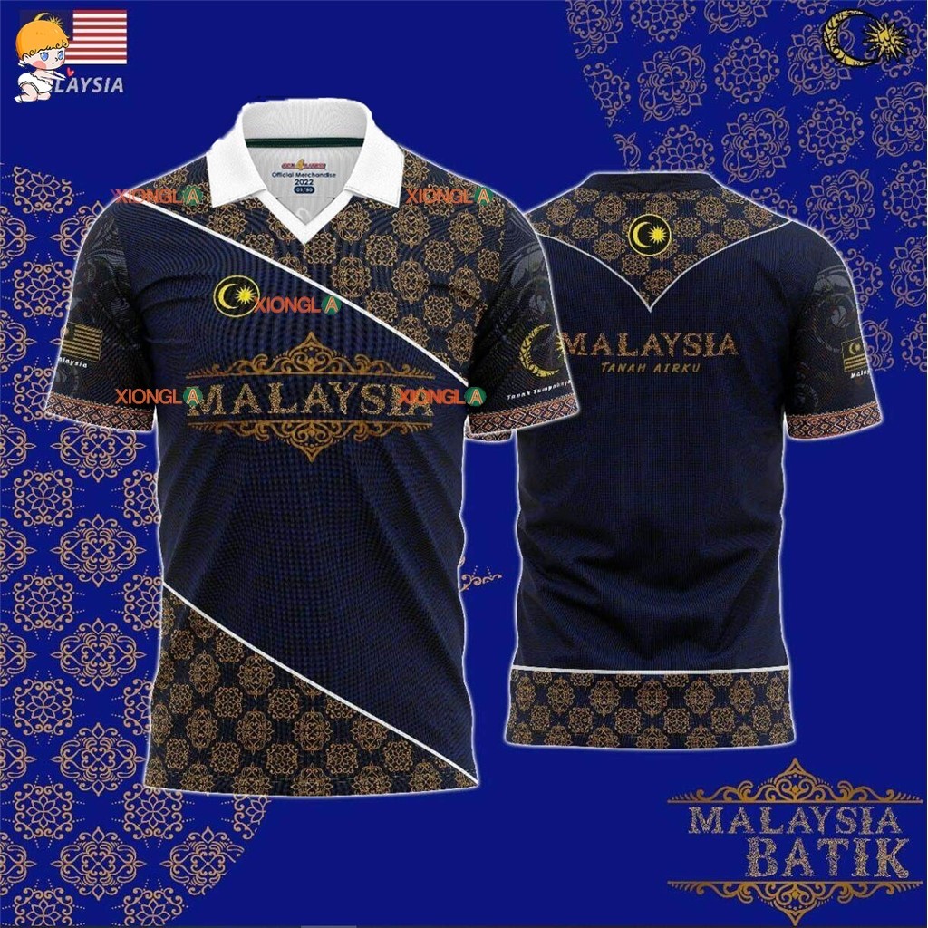 2024 New Edition Malaysia Batik 3d T Shirt 2024 Malaysia Merdeka 67 All ...