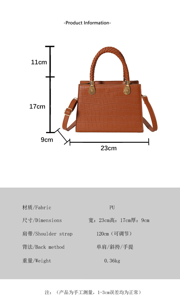 2024 beg persegi kecil gaya baru warna solid messenger sederhana ...