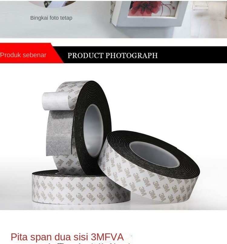 【COD】3M Double Sided Tape Velcro3MDouble-Dua Muka Tape Thickening Foam ...