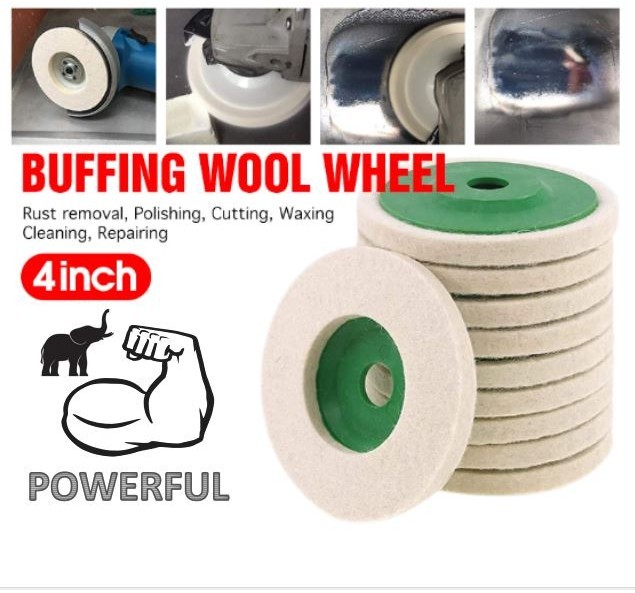 High Quality Wool Polish Disc Buffing Wheel 100mm Felt Disc Angle ...
