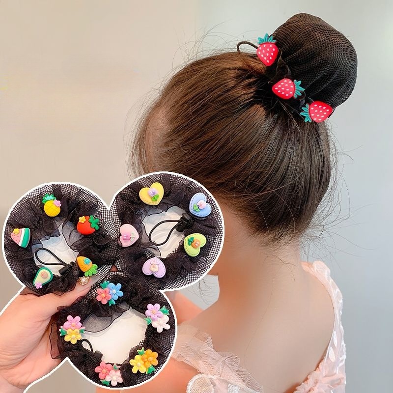 Children's Dance Special Hair Net Girls Cute Cartoon Ball Head ...