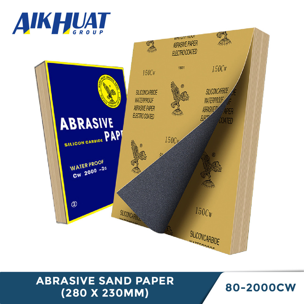 Waterproof Sand Paper Abrasive Grit 80 - Grit 2000 Wet Dry Kertas Pasir ...