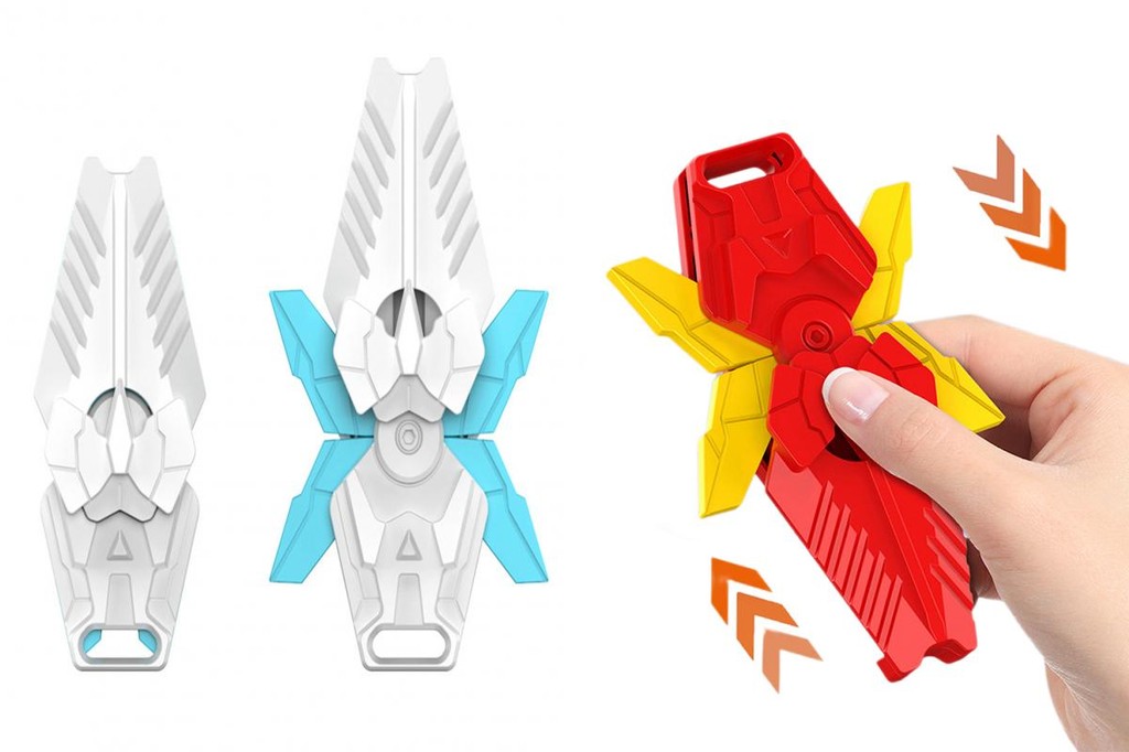 Yuxihon| Shield-shaped Fidget Toy Stress Relief Shield Toy Portable 3d ...