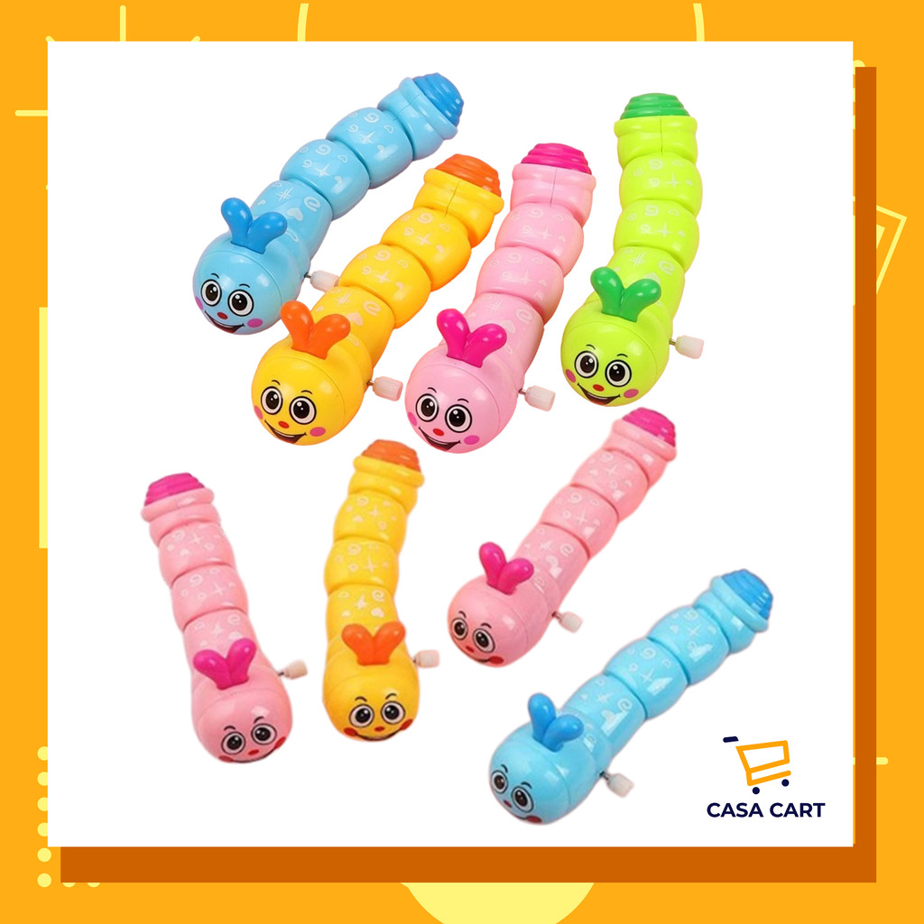 CASA CART Mainan Serangga Caterpillar Wind-up Penderia Menarik ...