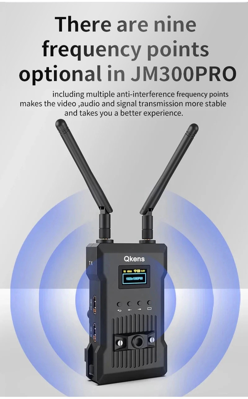 200M 4K Dual HDMI Display Wireless Transmit Audio Video Transmitter ...