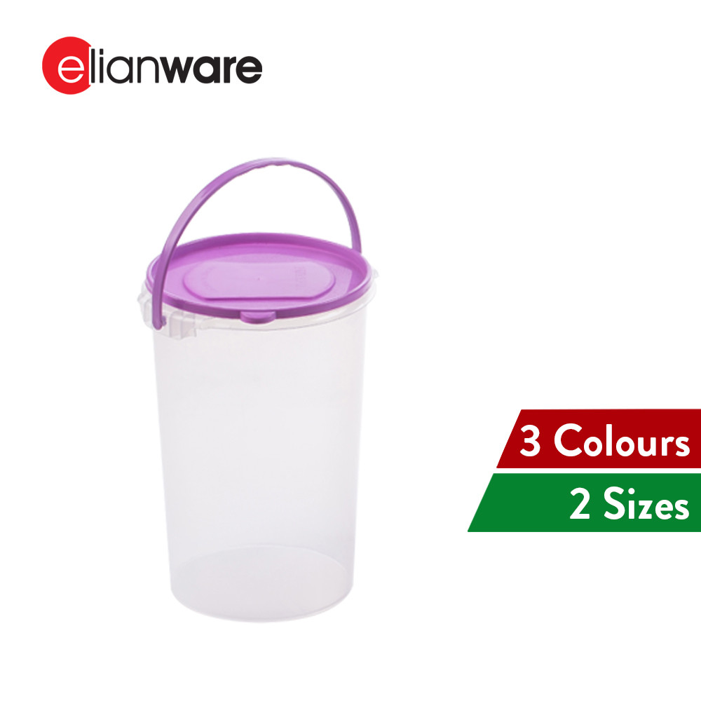 Elianware Big Capacity Round Food Container Pets Food Storage Box with ...