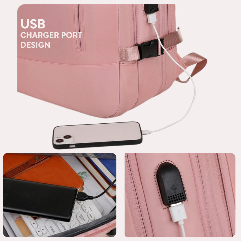 180° Wide Open Travel Backpack Bag Expandable Backpack Bag Business ...