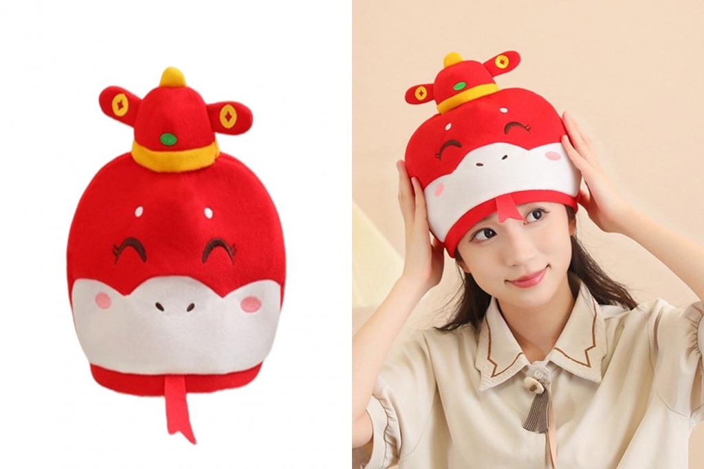 Giaurz New Year Hat Chinese New Year Snake Hat Costume for Good Luck ...