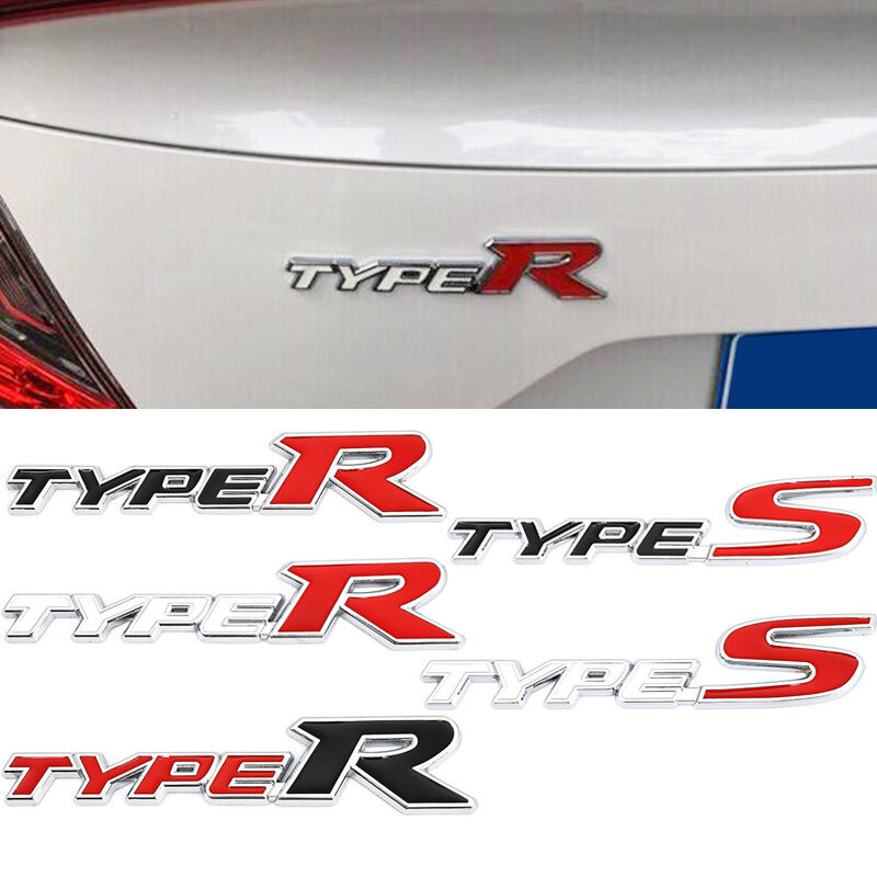 3D Metal TYPER TYPES Car Stickers Decals Front Hood Grill Emblem for ...