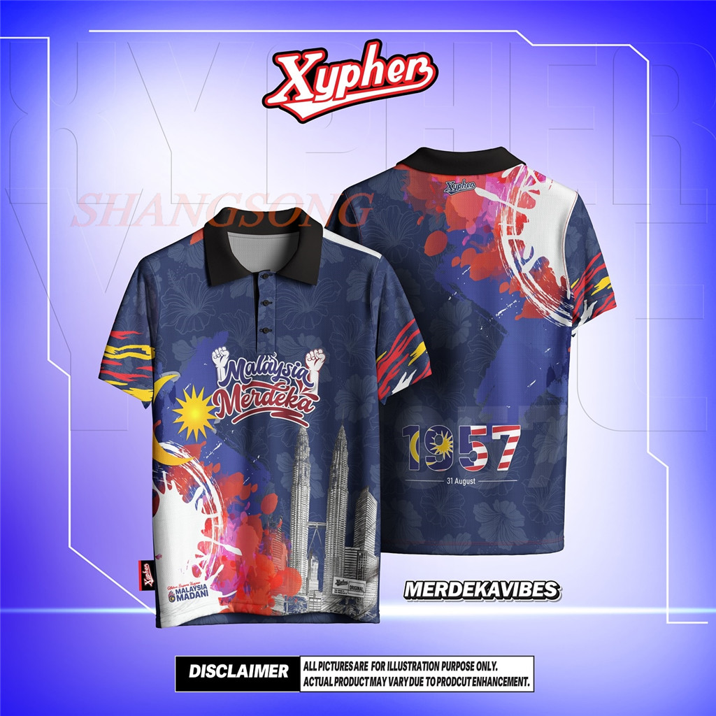 【FREE CUSTOM]Malaysia 68th Merdeka 2025 negaraku Design Sublimation ...