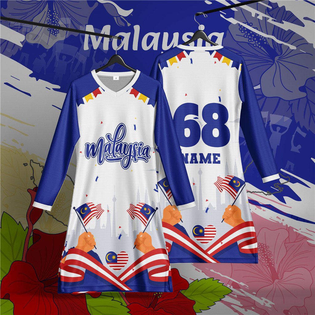 (Free custom name and number) 2025 Unisex Baju Merdeka Budak Lelaki ...