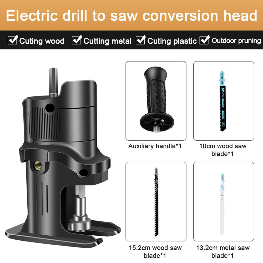 Electric Drill Jig Saws Connector Woodwork Cutting Electric Drill ...