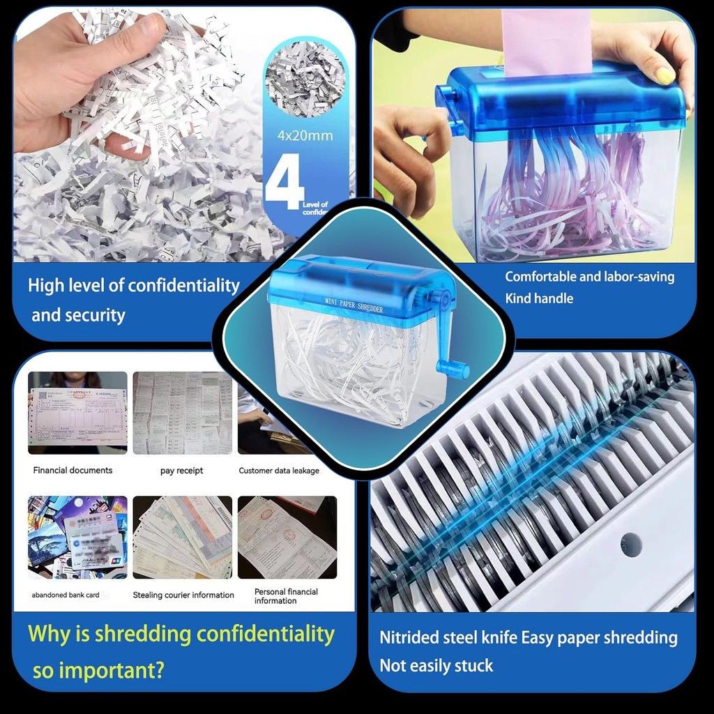 A6 Paper Cutter Manual Operator Hand Shredder Documents Lightweight ...