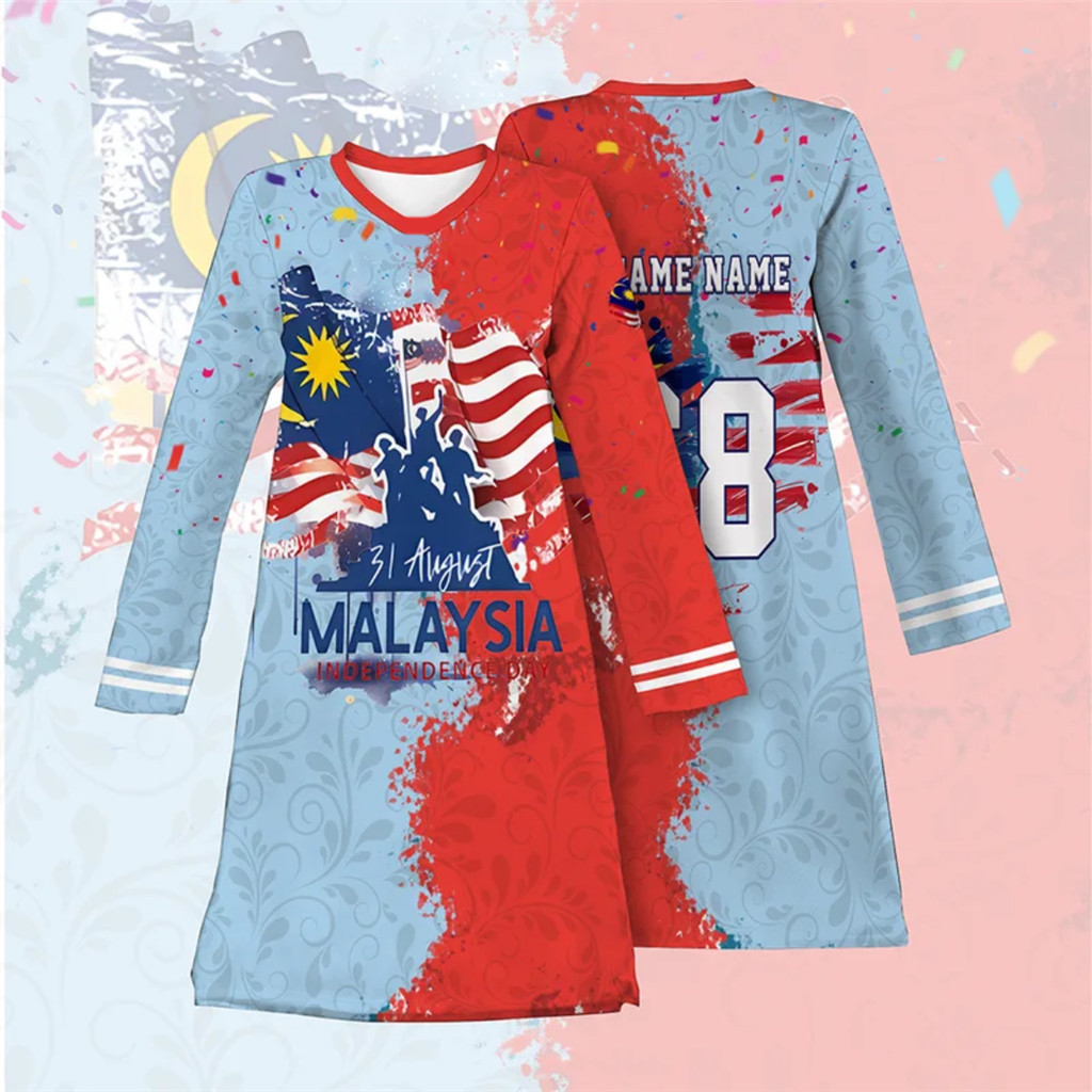 2025 BAJU MERDEKA 68 Sublimation Muslim T-shirt/Polo Shirts/Family Set ...