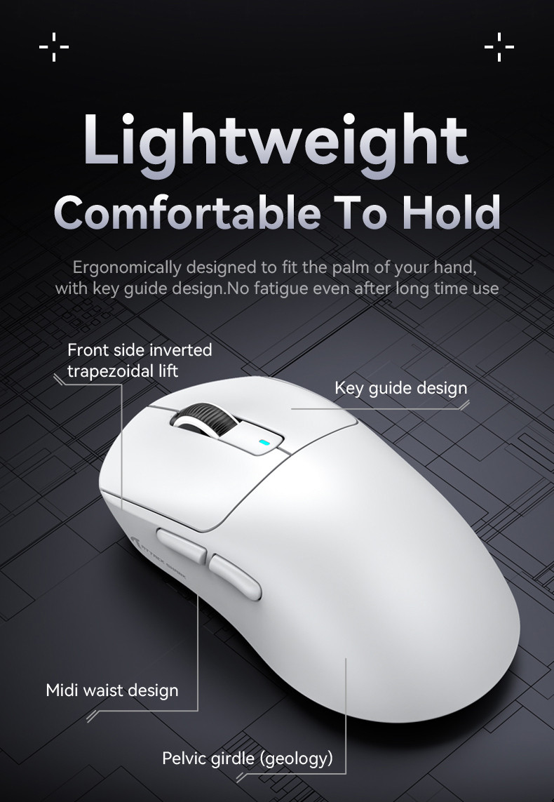 Attack Shark X3 MAX 3-mode Lightweight Gaming Mouse 8K Polling Rate ...