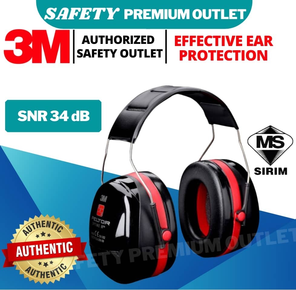 [ORIGINAL] 3M Earmuff Peltor Optime 105 H10A (1 SET) Anti Noise 耳塞 耳罩 Penutup Telinga Personal ...