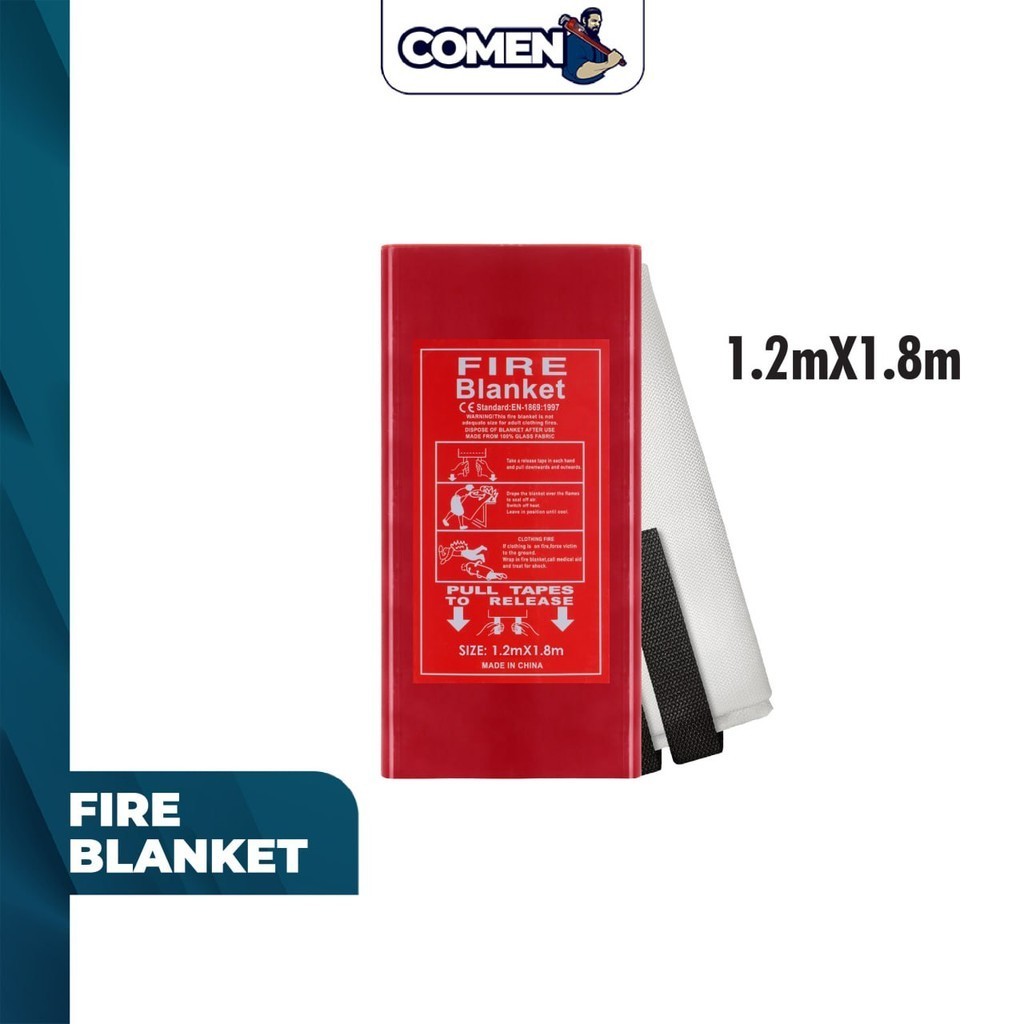 PICASAF Fire Blanket Fiberglass Safety Fire Fighting Prevention ...