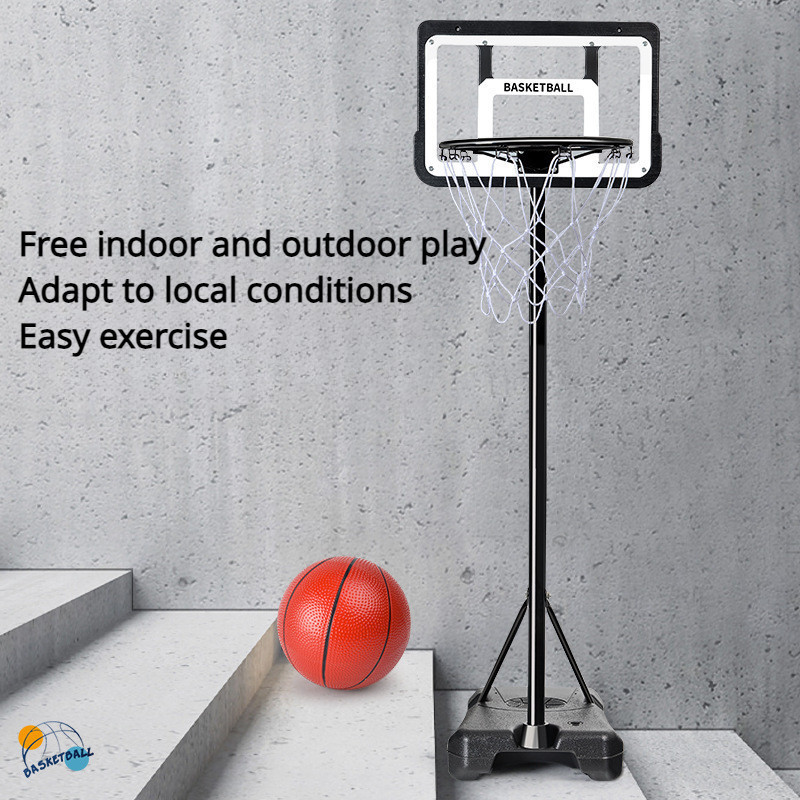 Children's Adjustable Basketball Stand Set Indoor Outdoor Adult Lifting ...