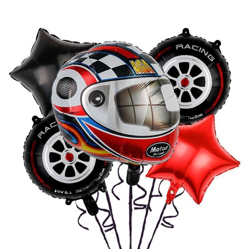 5-piece set of 12 inches New Racing Motorcycle Theme Aluminum Film ...
