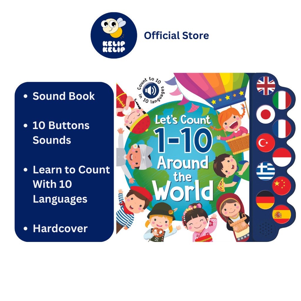 Learn to Count Sound Book for Kids With 10 Buttons To Learn Different ...