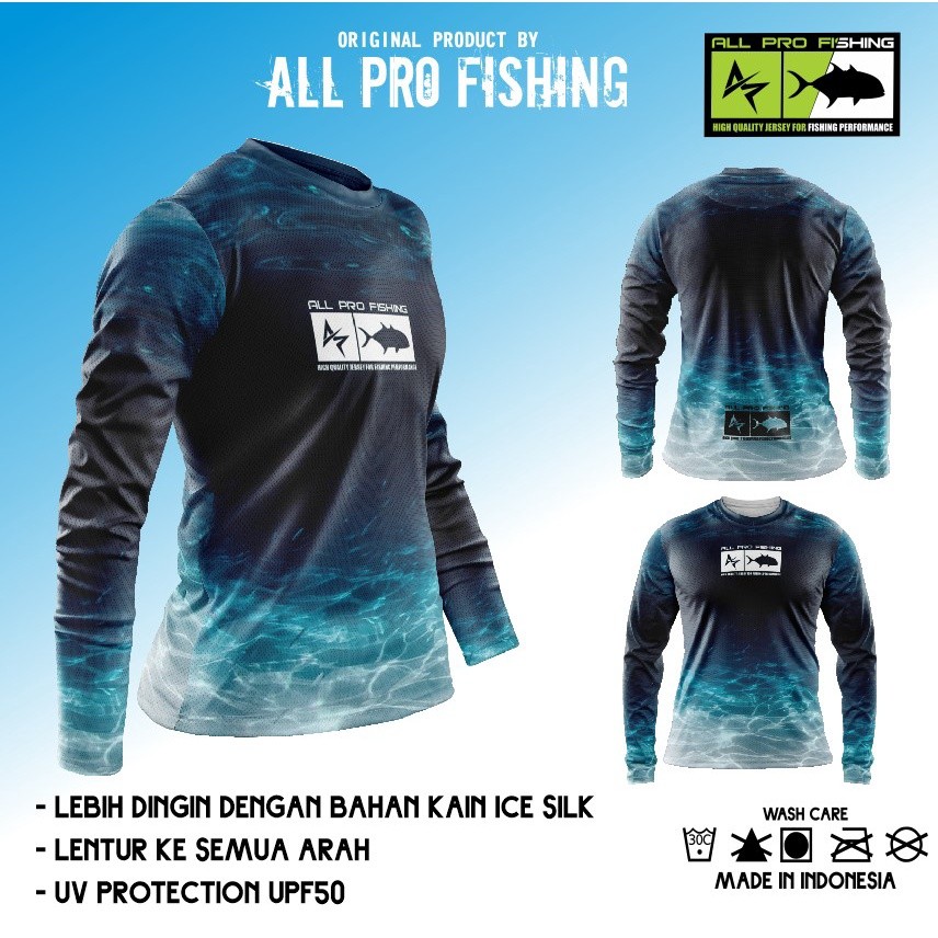 New Design Baju Pancing Long Sleeve Full Sublimation 3D Printed Design ...