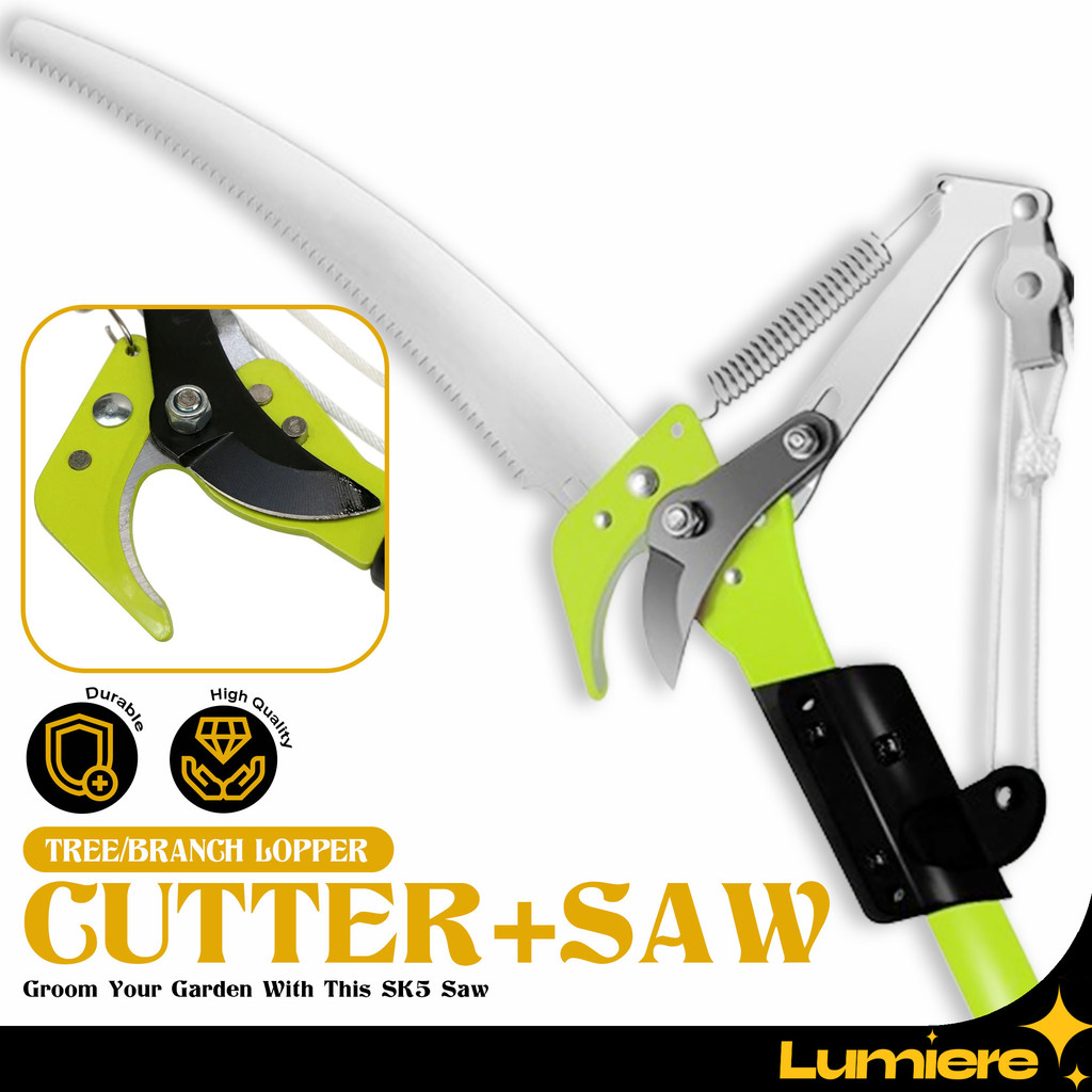 SK5 Pruning Shears Tree Branch Cutter Saw Gunting Galah Pemotong Dahan ...