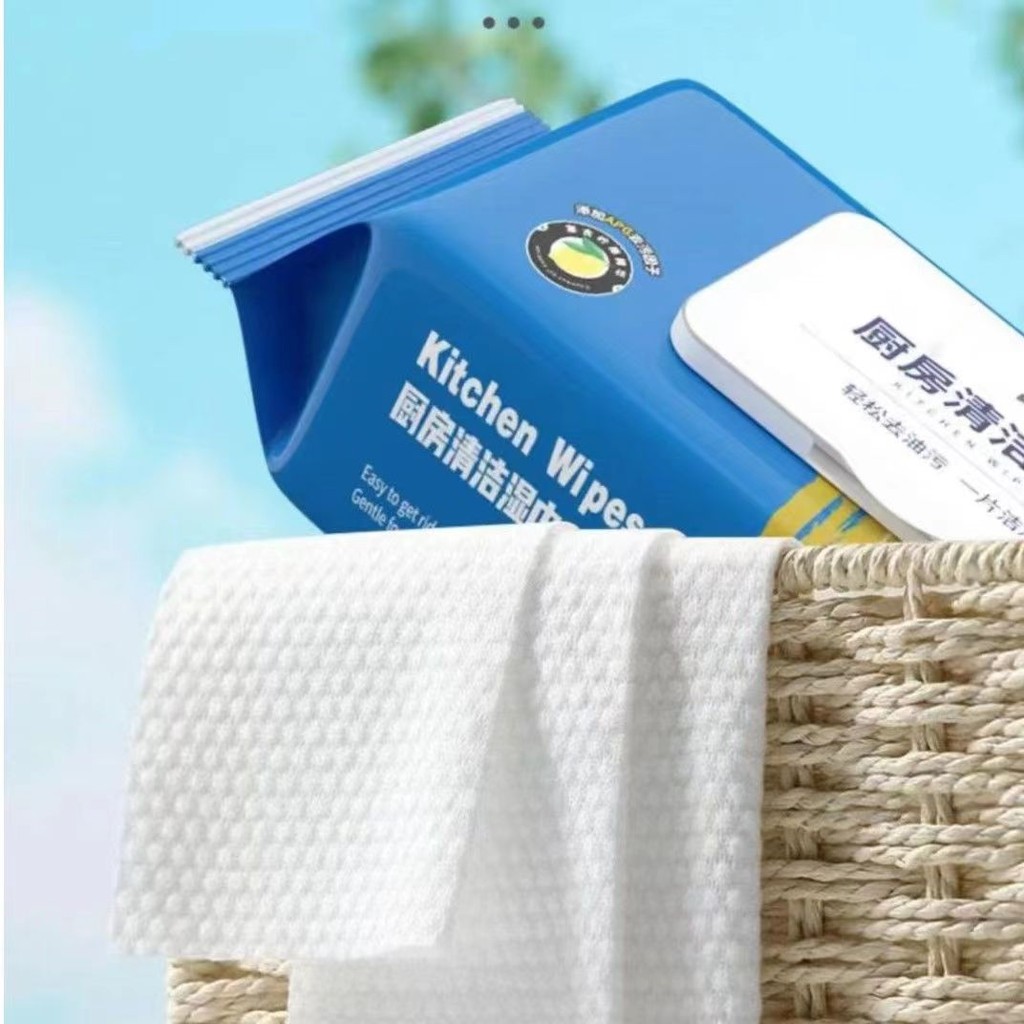 (Ready stock) Multipurpose Kitchen Cleaning Wet Wipes 80 Sheets Per ...