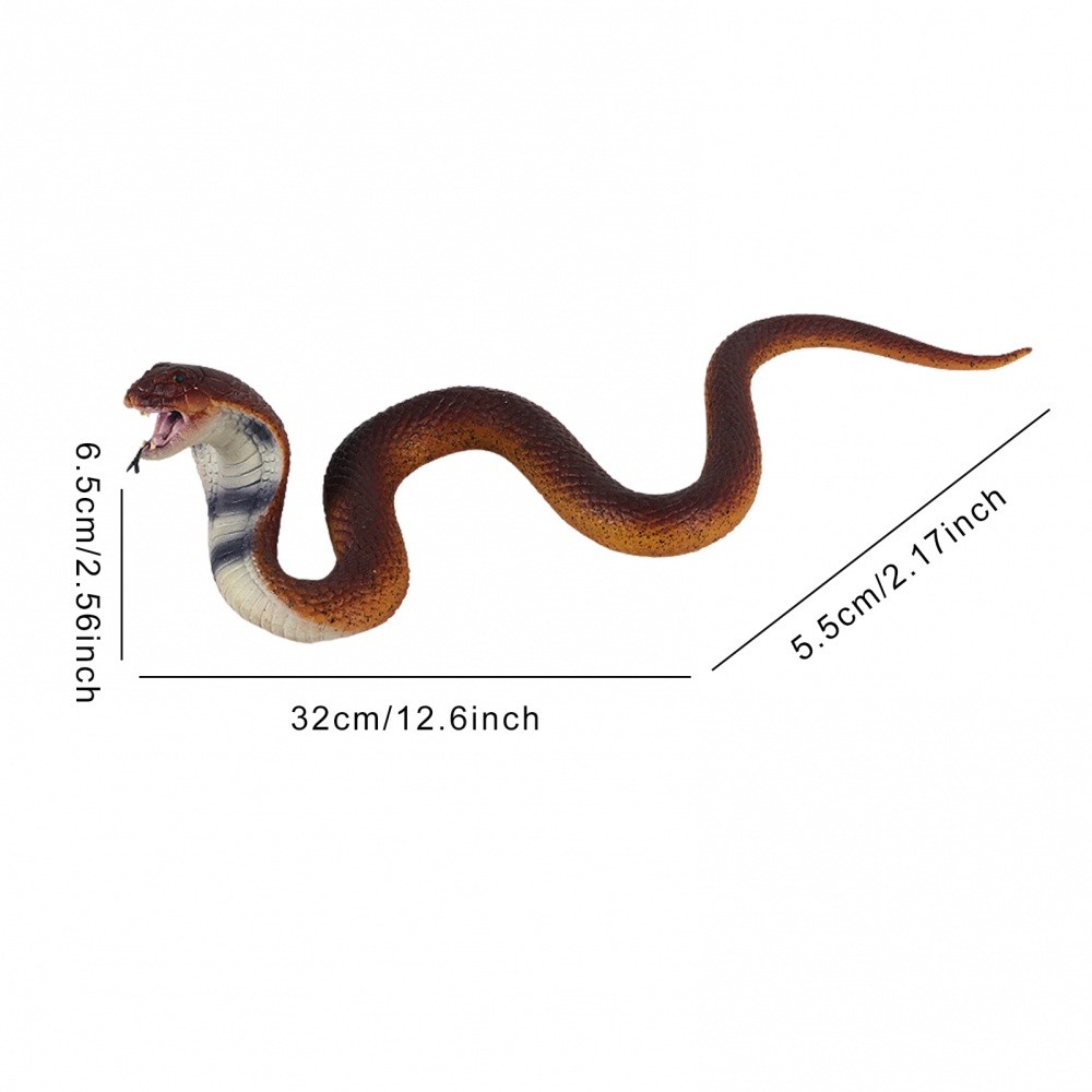 Realistic Fake Snakes Toy Prank Rubber Snake Props Halloween Prank ...