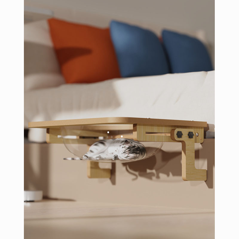 Bedside Cat Bed Cat Space Capsule Bed Cat Bed Sleeping Transparent Cat ...