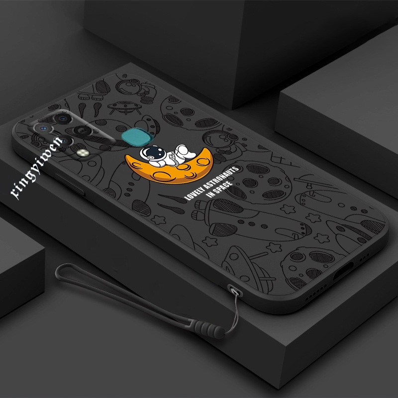 Casing Infinix Hot 10S 10T 10SNFC Rocket Space Moon-Bound Nasa ...