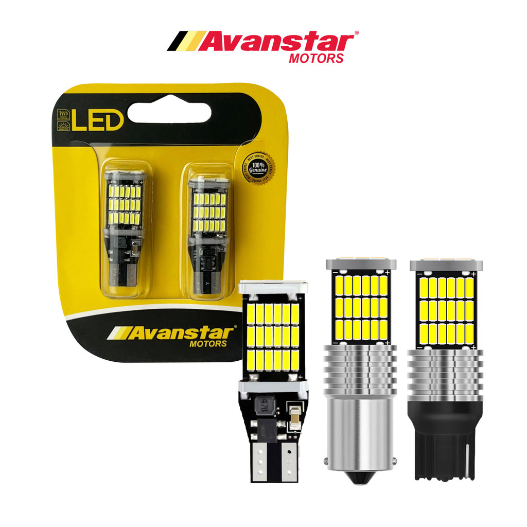 Avanstar Motors 2PCS 45LED Car Reverse Light Bulb Flash Non-flash T15 ...