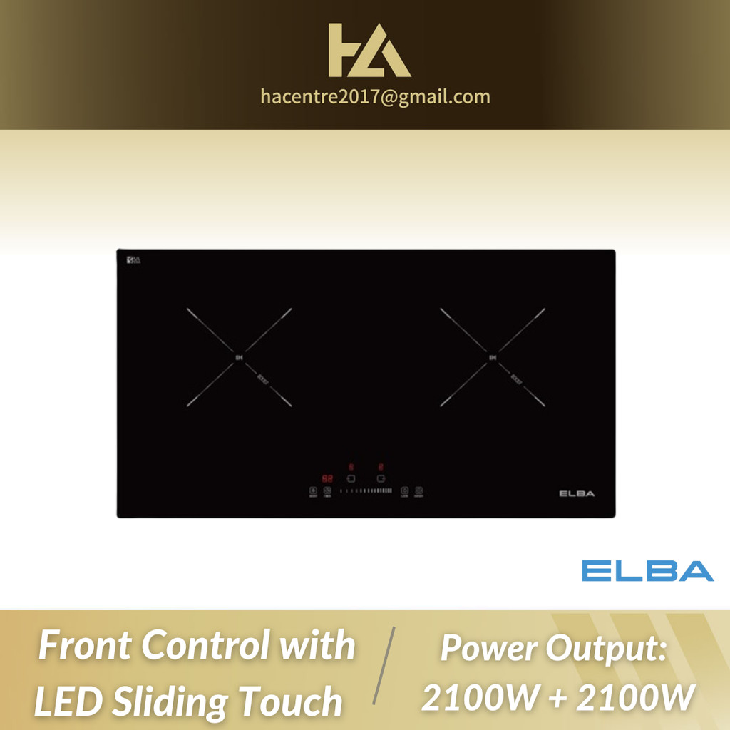 Elba 2 Cooking Zones Built In Induction Cooker EICQ7092STBK 电磁炉 Dapur ...