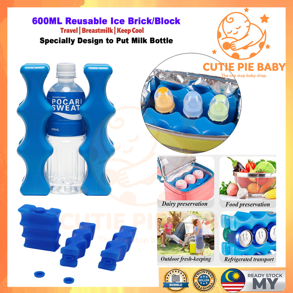 Reusable Ice Brick Ice Block Ice Pack Special for Cooler Milk Storage ...