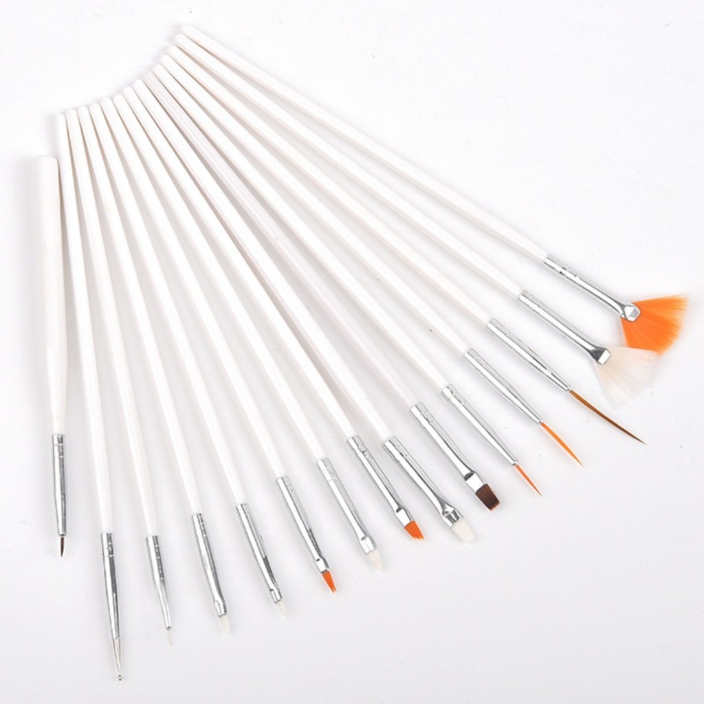 15 Brush Set Lining Pen Detailed for Figurine Doll Gundam Apply Color ...