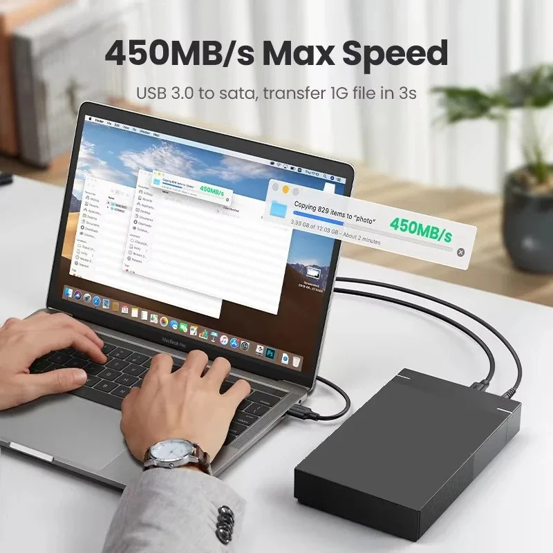 [Local Stock] HDD Case USB 3.0 to SATA III10TB External Hard Drive Reader 3.5 inch Hard Drive ...