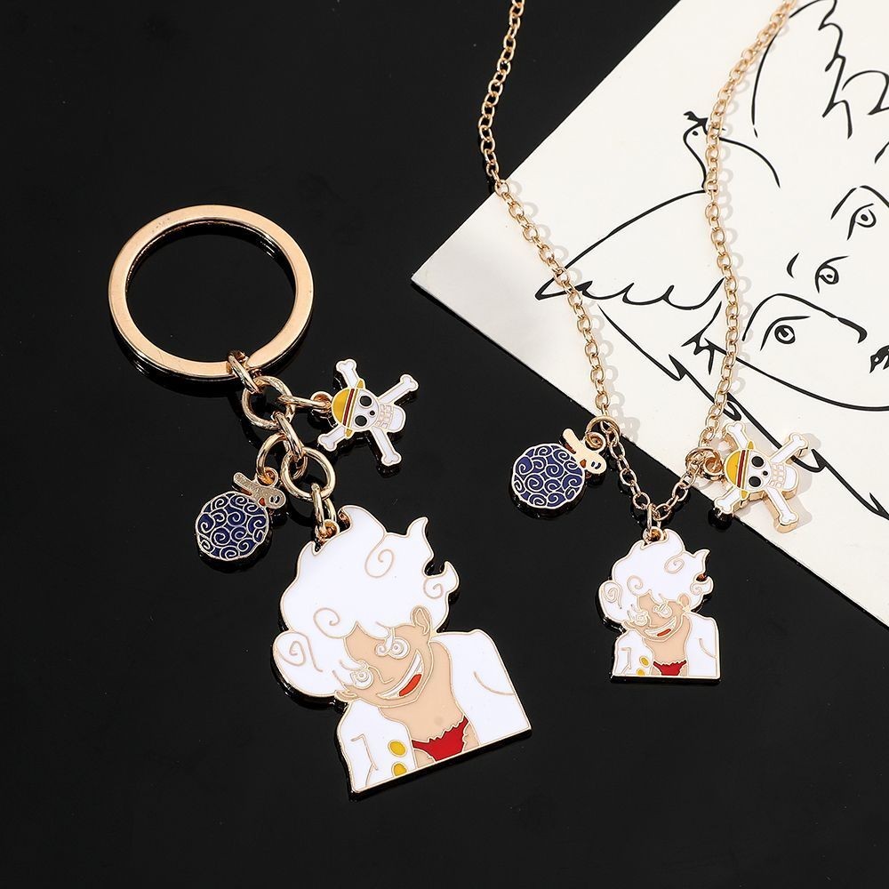 One Piece Anime Peripheral Necklace Cartoon Nika Luffy Five-speed ...