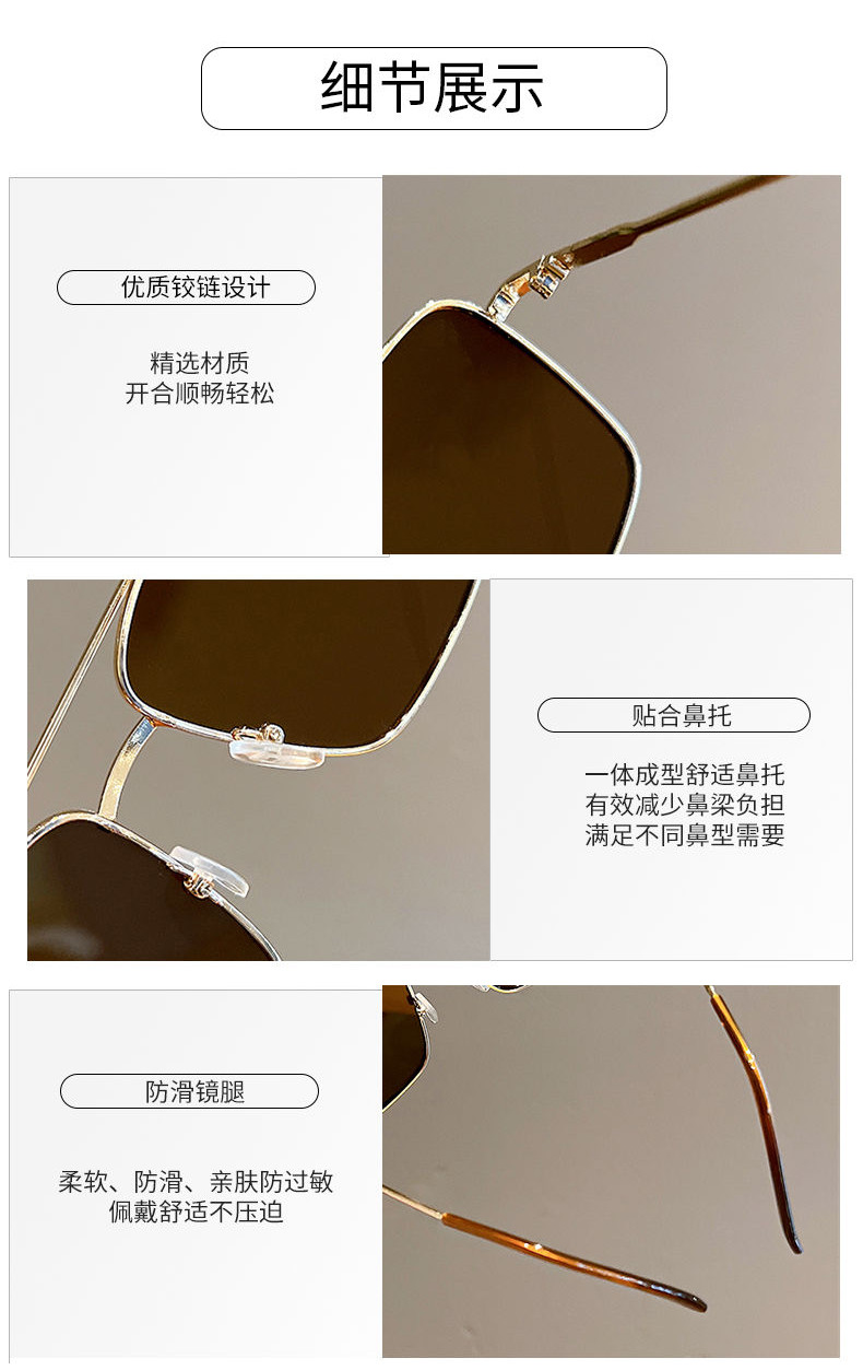 Driving Mens Sunglasses Polarized UV Protection Big Size Metal Aviator ...