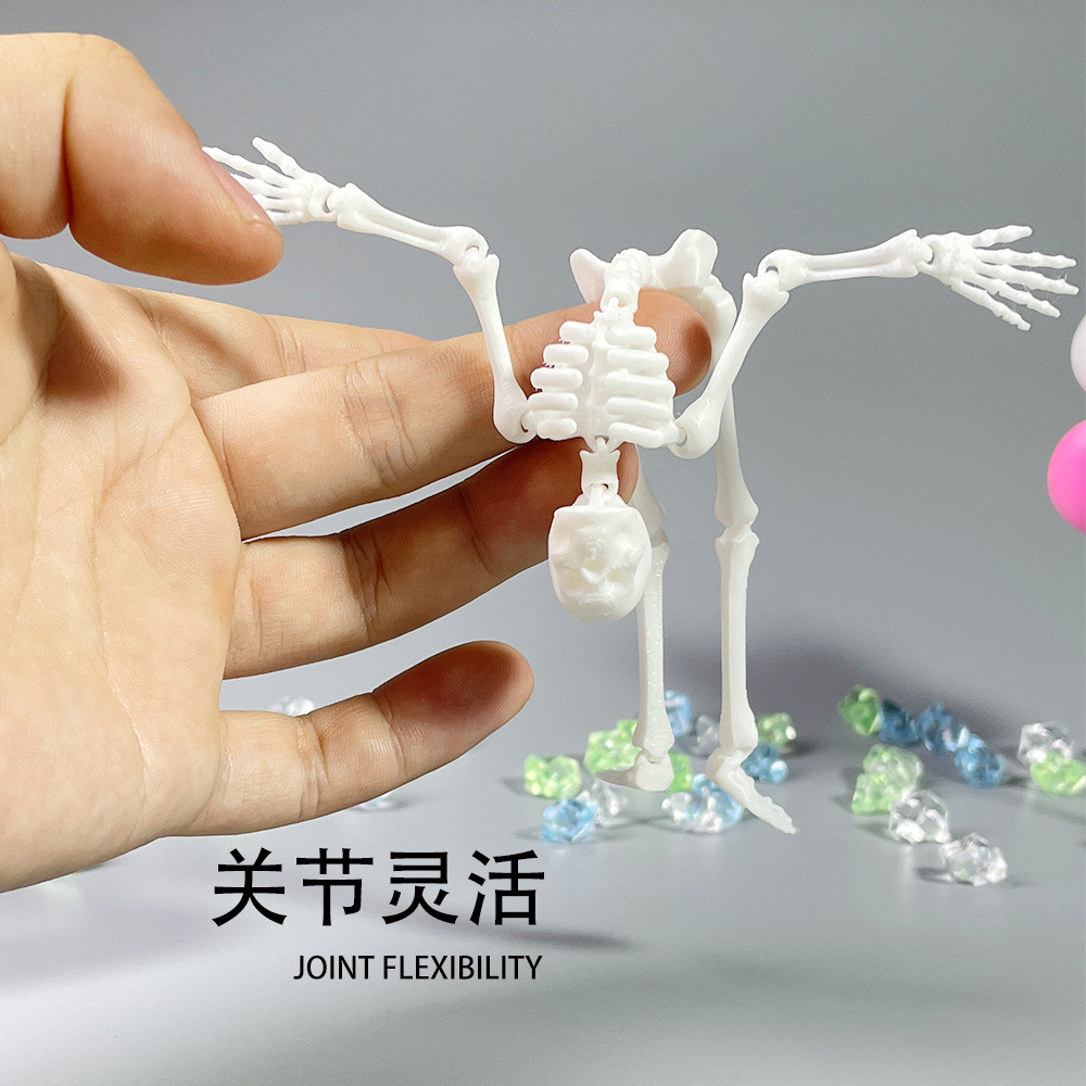 Halloween 3d Printing Plastic Skull Skeleton Shelf Secret Room Escape ...