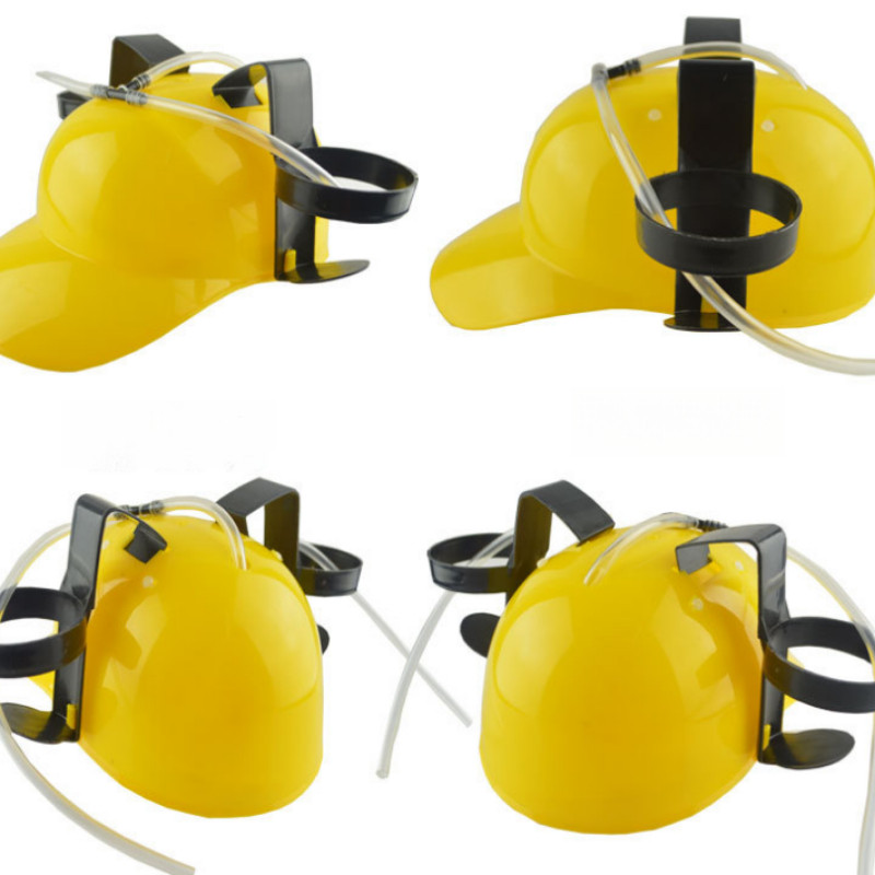 Outdoor Beer Hat Drinking Hat Lazy Drinking Helmet Beer Soda Guzzler ...