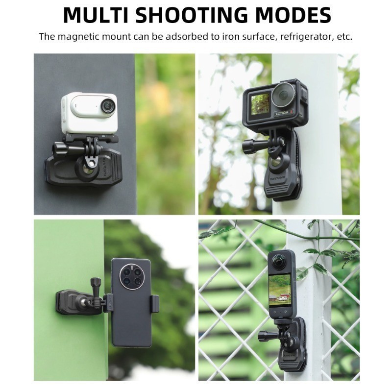 Sunnylife 360 Degree Magnetic Backpack Clip gopro backpack mount camera ...