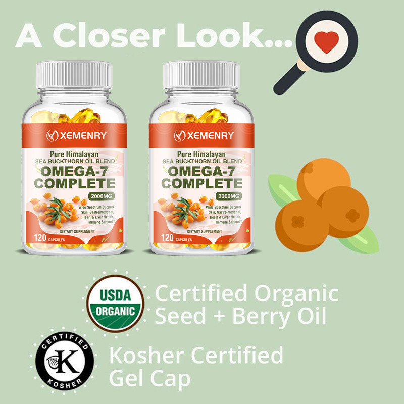 OMEGA-7 COMPLETE - 2000 mg per serving - Pure Himalayan Sea Buckthorn ...