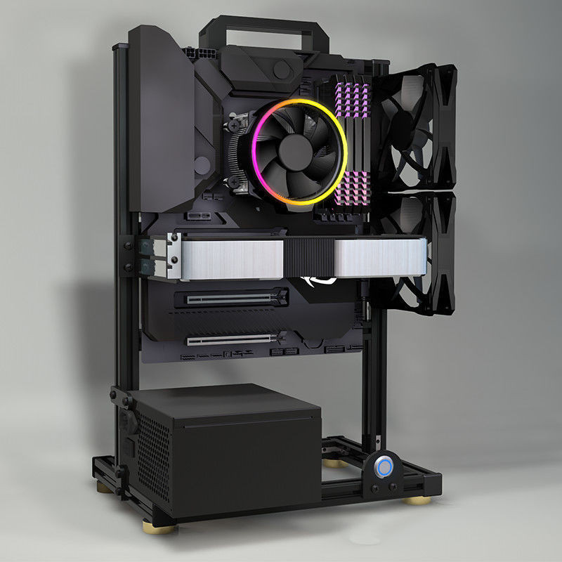 Open Chassis Matx Computer Chassis Rack Aluminum Alloy Atx Creative ...