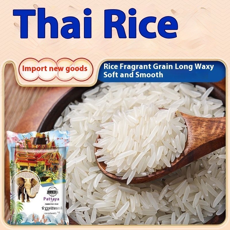 New Thai Fragrant Rice Raw Grain Imported Jasmine Fragrant Rice Long ...
