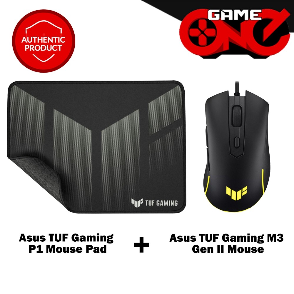 Asus TUF Gaming M3 Gen II Wired Gaming Mouse + Asus TUF Gaming P1 Mouse ...